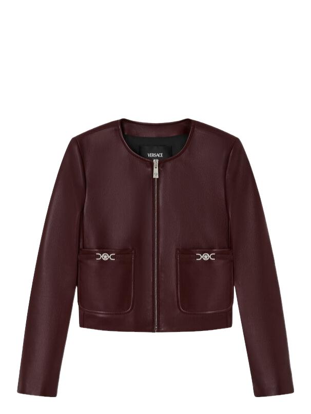 VERSACE Versace Leather Zipped Jacket